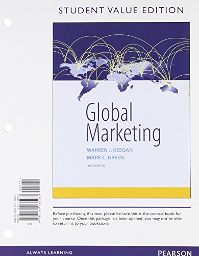 Global Marketing, Student Value Edition - Warren J. Keegan, Mark C ... Global Marketing, Student Value Edition - Warren J. Keegan, Mark C ...